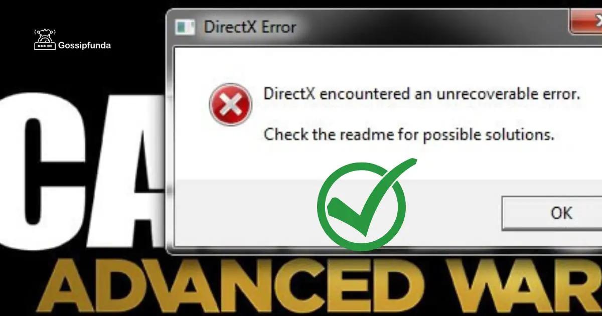 Directx Encountered An Unrecoverable Error Gossipfunda