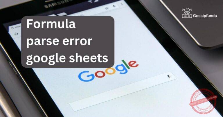 Formula Parse Error Google Sheets Gossipfunda