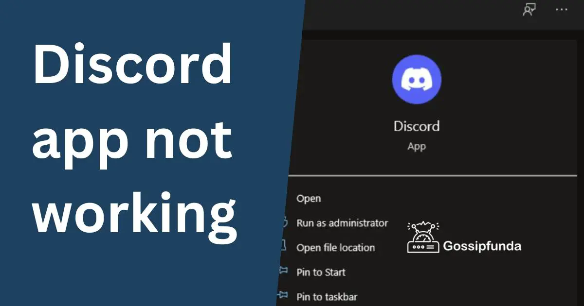 Discord app not working - Gossipfunda